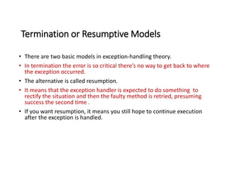 Exceptionhandling | PPTX