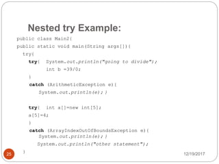 Exception handling | PPTX