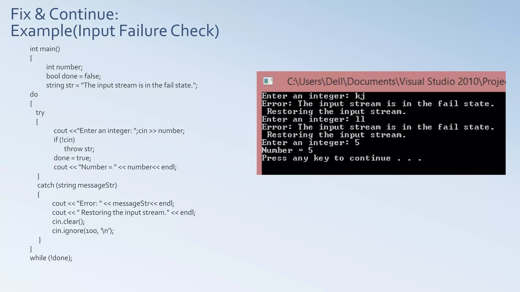 Exception handling | PPT