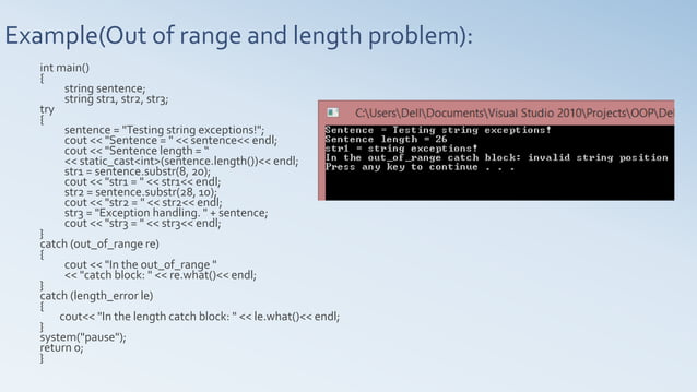 Exception handling | PPT
