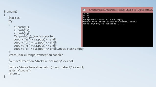 Exception handling | PPT