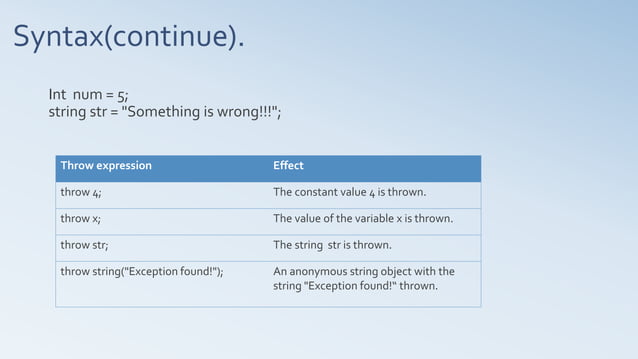 Exception handling | PPT