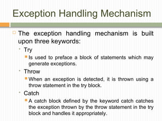Exception handling | PDF
