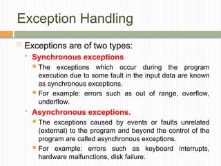 Exception handling | PPT