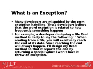 Exception handling | PPT