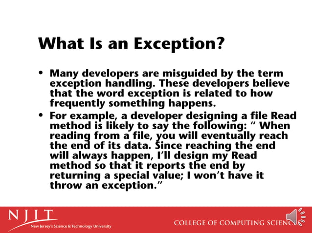 Exception handling | PPT