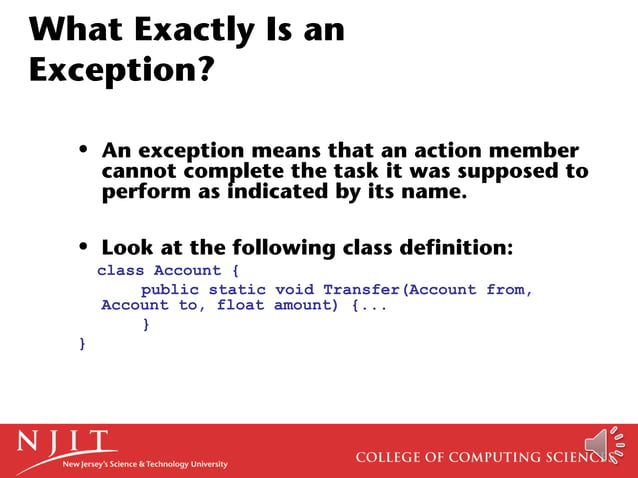 Exception handling | PPT