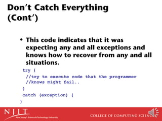Exception handling | PPT