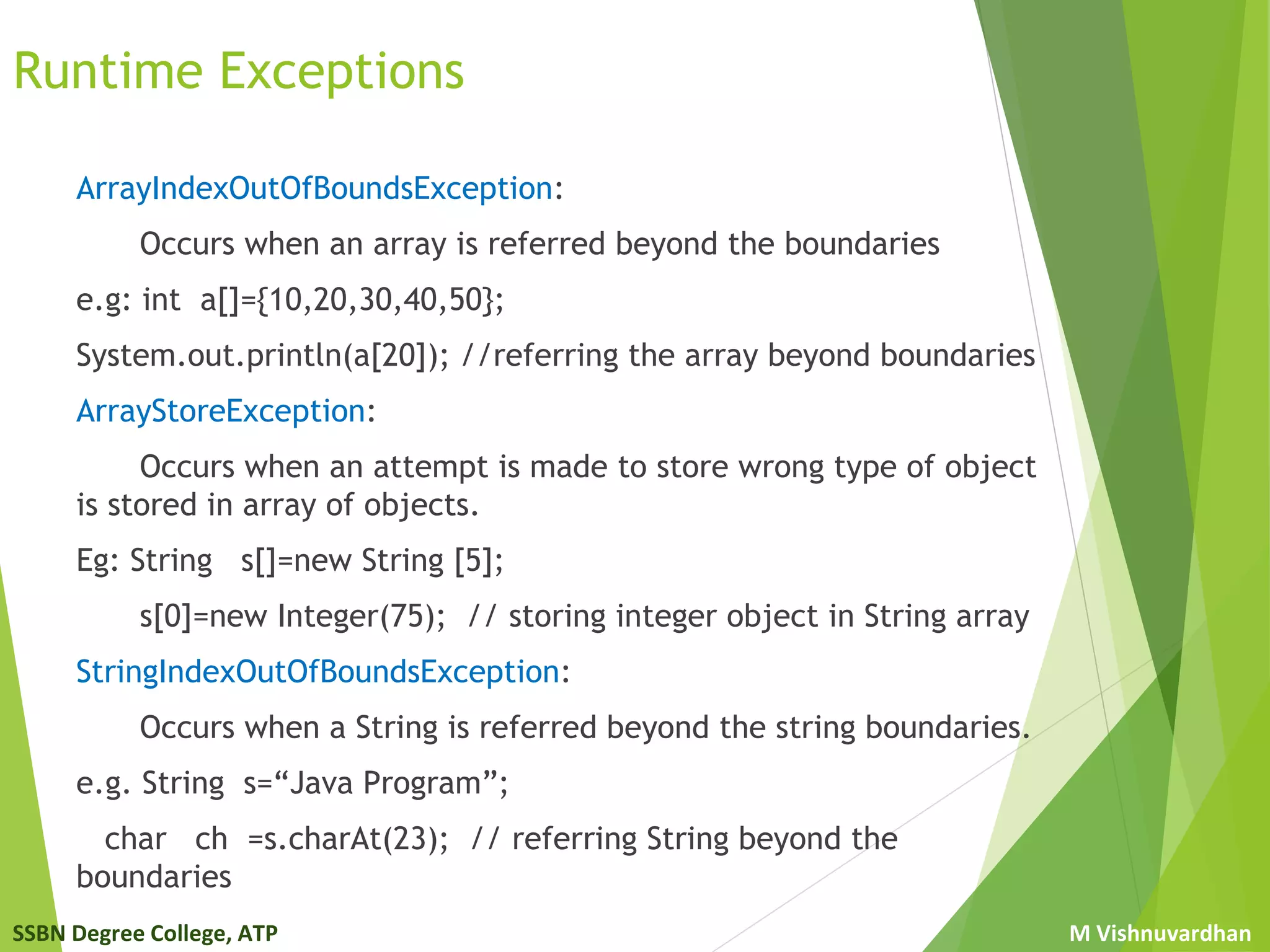 Exception handling | PPT