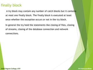 Exception handling | PPT