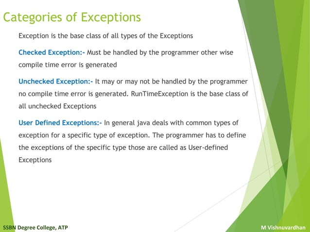 Exception handling | PPT