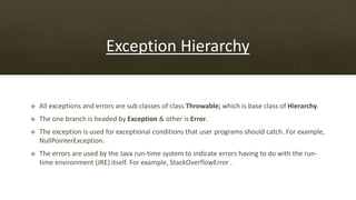 Exception Handling | PPT