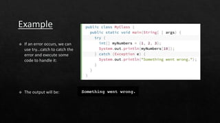 Exception Handling | PPT