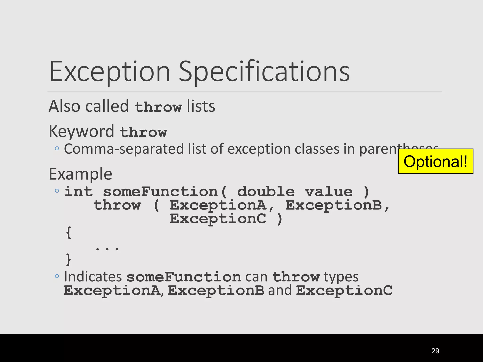 Exception handling | PPT