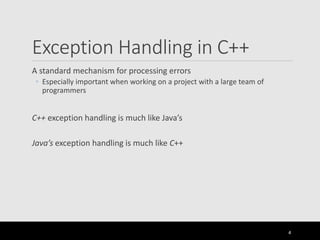 Exception handling | PPT