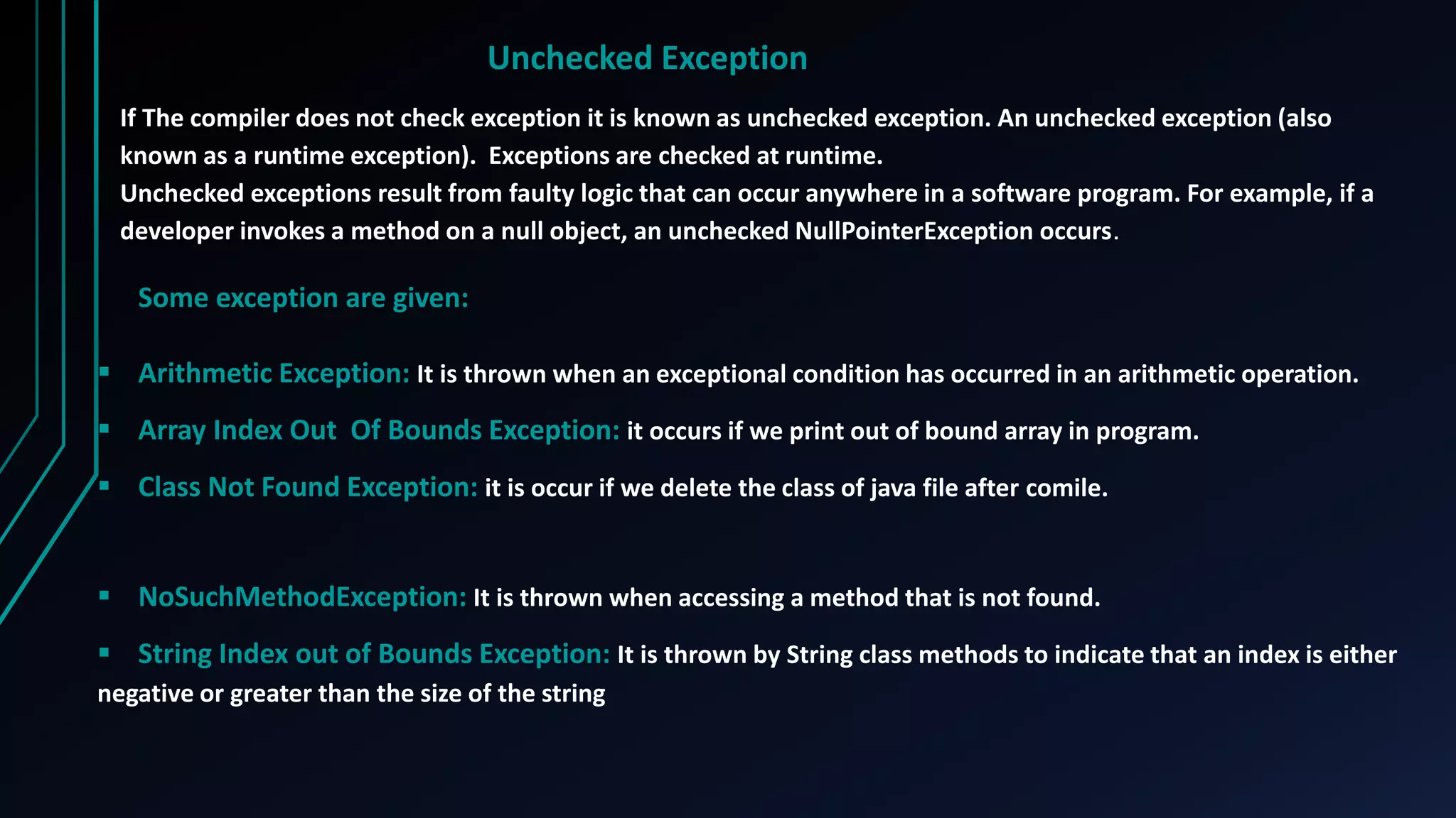EXCEPTION HANDLING in prograaming | PPT