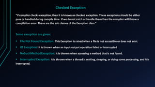 EXCEPTION HANDLING in prograaming | PPT