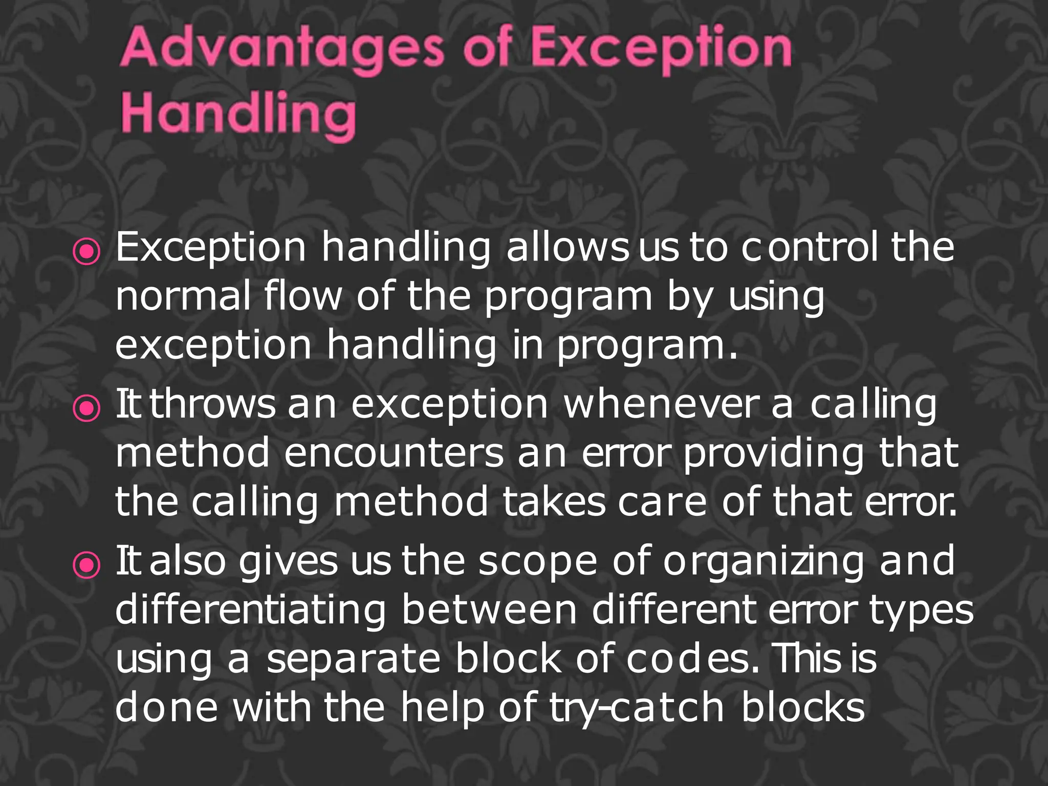 Exception handling and throw and throws keyword in java.pptx