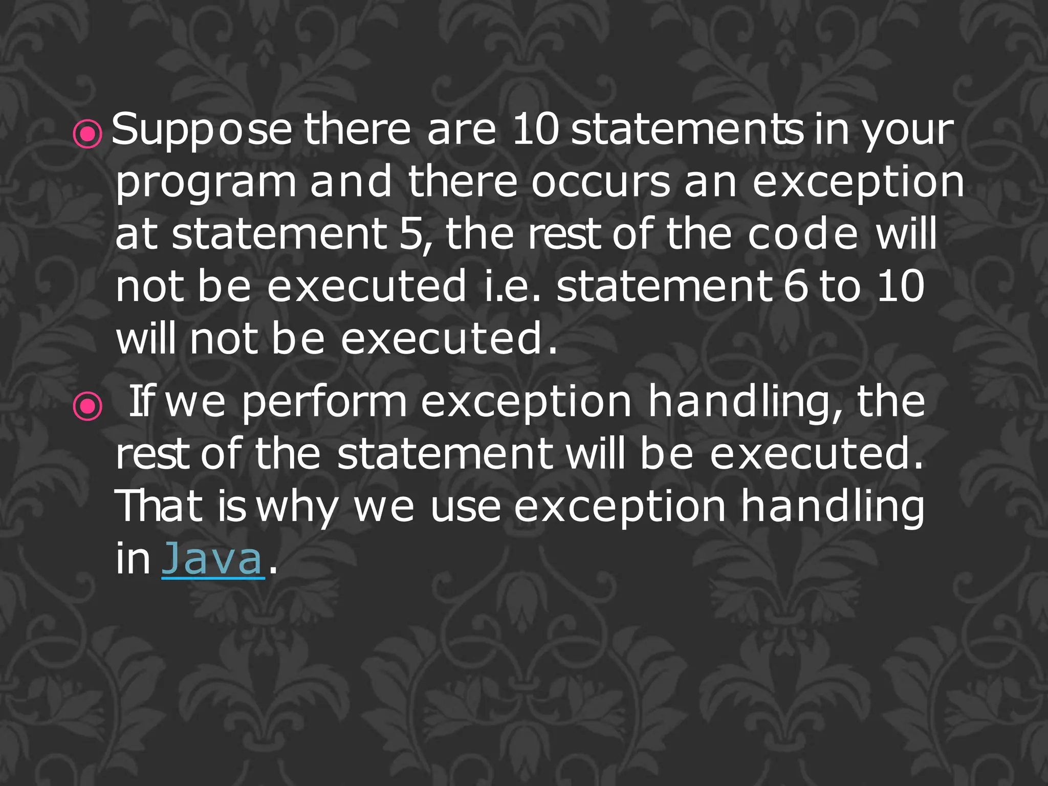 Exception handling and throw and throws keyword in java.pptx