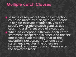 Exception handling and throw and throws keyword in java.pptx