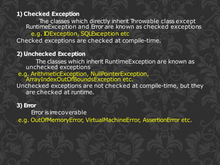Exception handling and throw and throws keyword in java.pptx