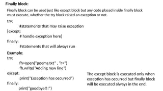 Exception handling.pptxnn h | PPT