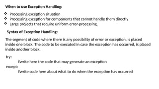 Exception handling.pptxnn h | PPT