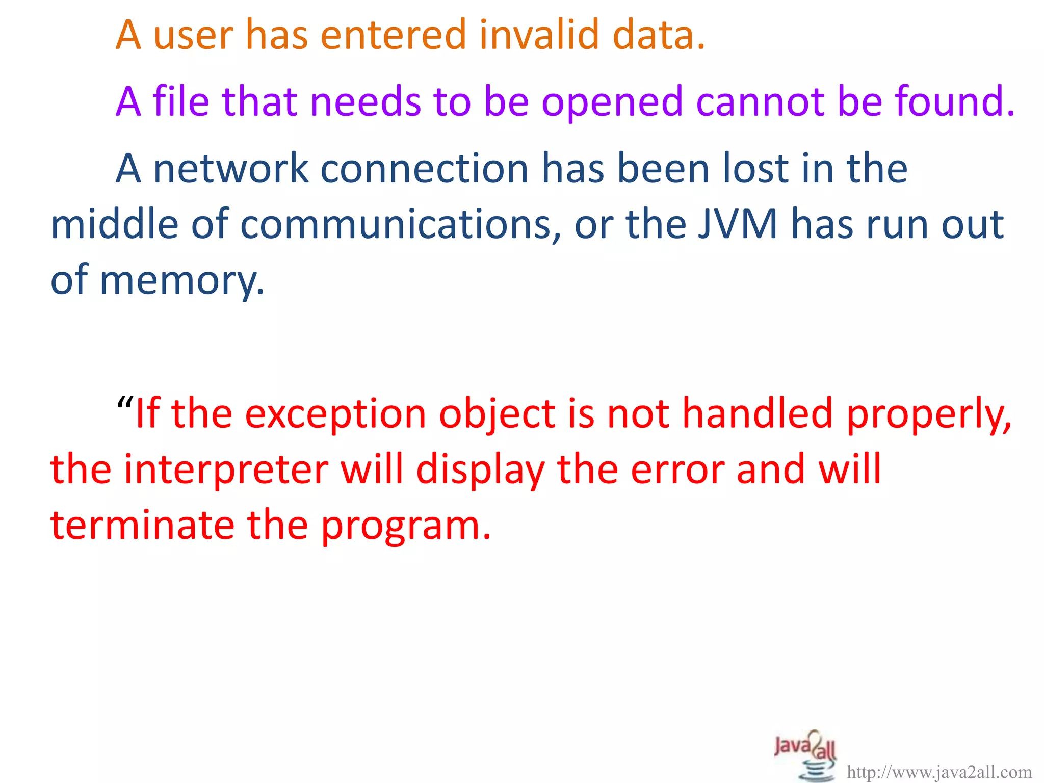 Java Exception Handling Ppt 0745