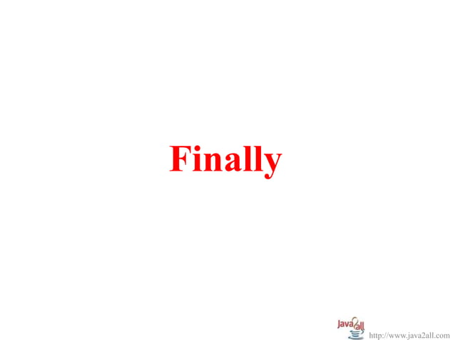 Java Exception handling | PPS