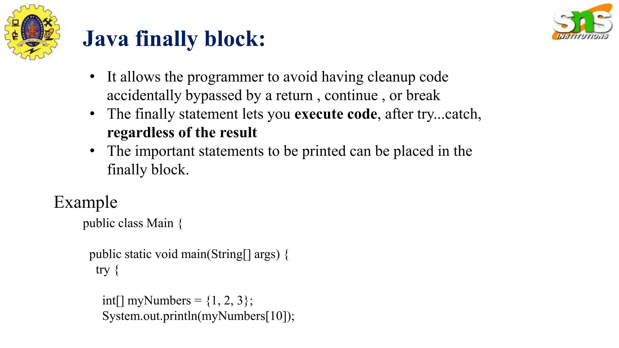 Exception handling2.0.pptx | Programming Languages | Computing