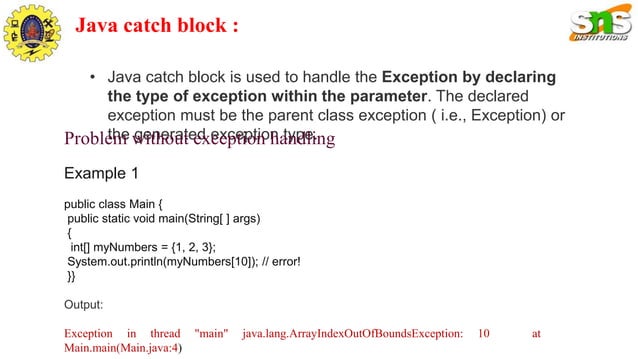 Exception handling2.0.pptx | Programming Languages | Computing