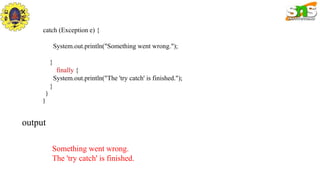 Exception handling2.0.pptx | Programming Languages | Computing