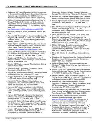 Exception Handling in CORBA Environments | PDF