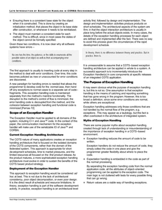 Exception Handling in CORBA Environments | PDF