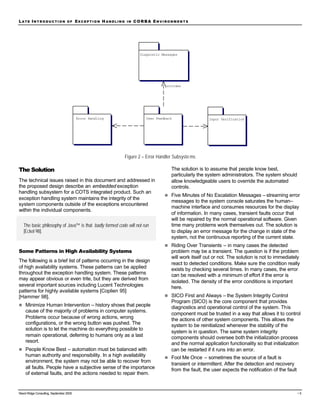 Exception Handling in CORBA Environments | PDF