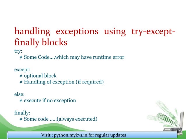 Exception Handling3 Pdf
