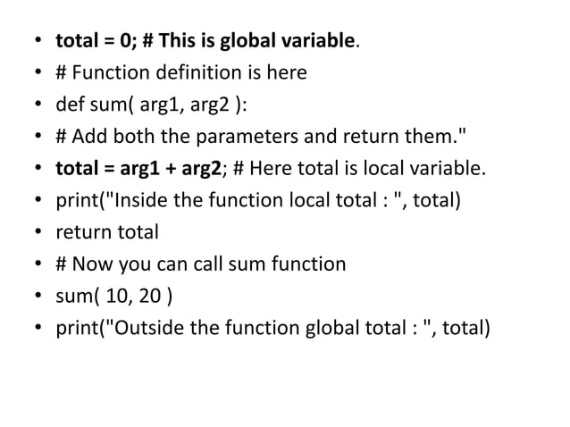 Exception Handling And Function In Python Ppt