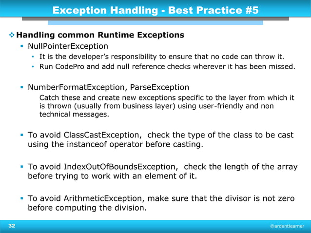 Exception Handling And Logging In Java Best Practices Updated