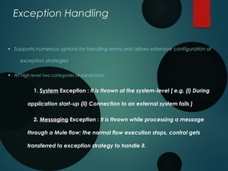 Exception handling basics in mule | PPT