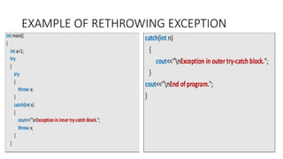 Exception handling c++ | PPTX