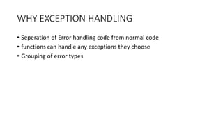 Exception handling c++ | PPTX