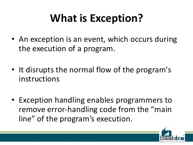 Exception handling in ASP .NET