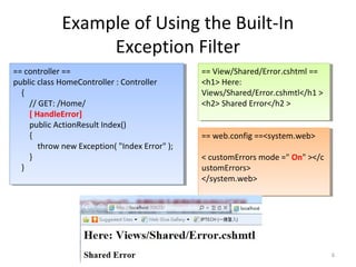Exception handling in asp.net