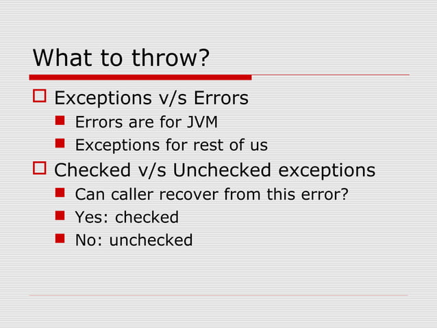 Exception handling in java | PPT