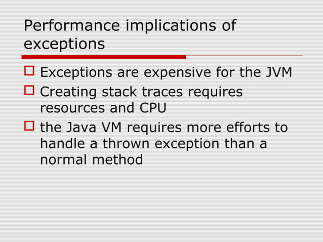 Exception handling in java | PPT