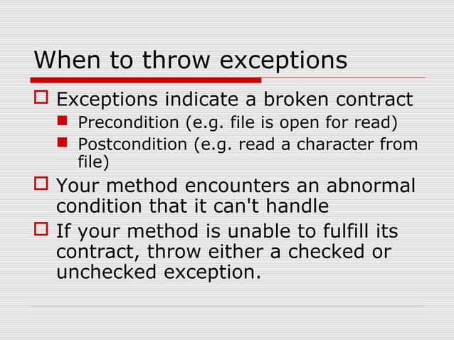 Exception handling in java | PPT