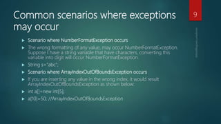Exception handling in java | PPTX