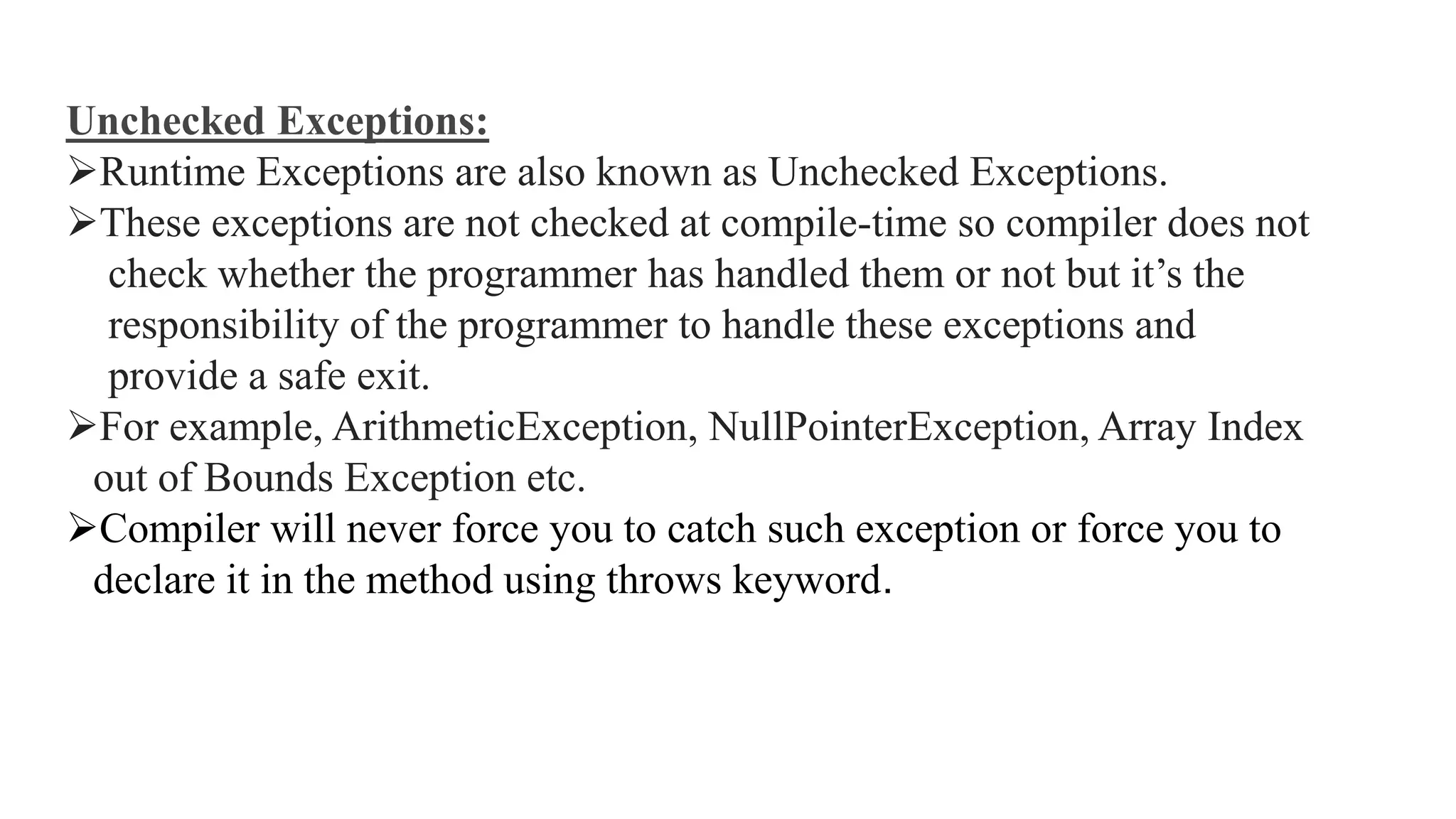 Exception Handling In Java Ppt 9289