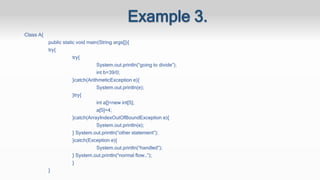 Exception Handling In Java Presentation. 2024 | PPTX