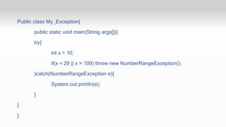 Exception Handling In Java Presentation. 2024 | PPTX